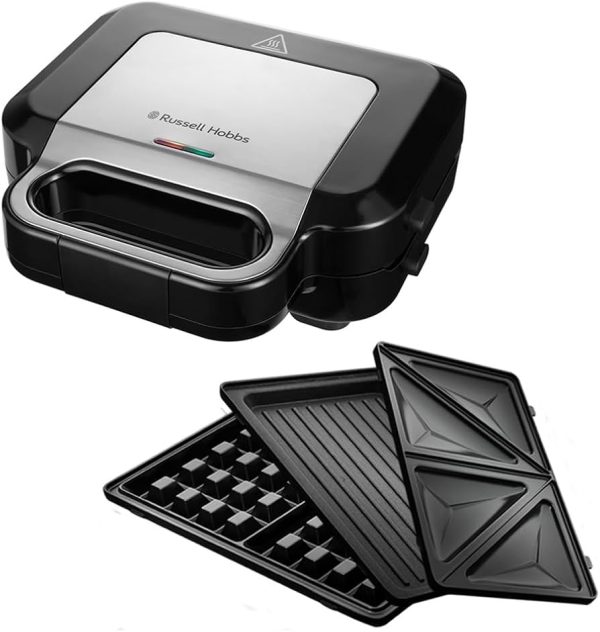 Russell Hobbs 26810 3-in-1 Sandwich/Waffle Maker & Panini Press - JJ ...