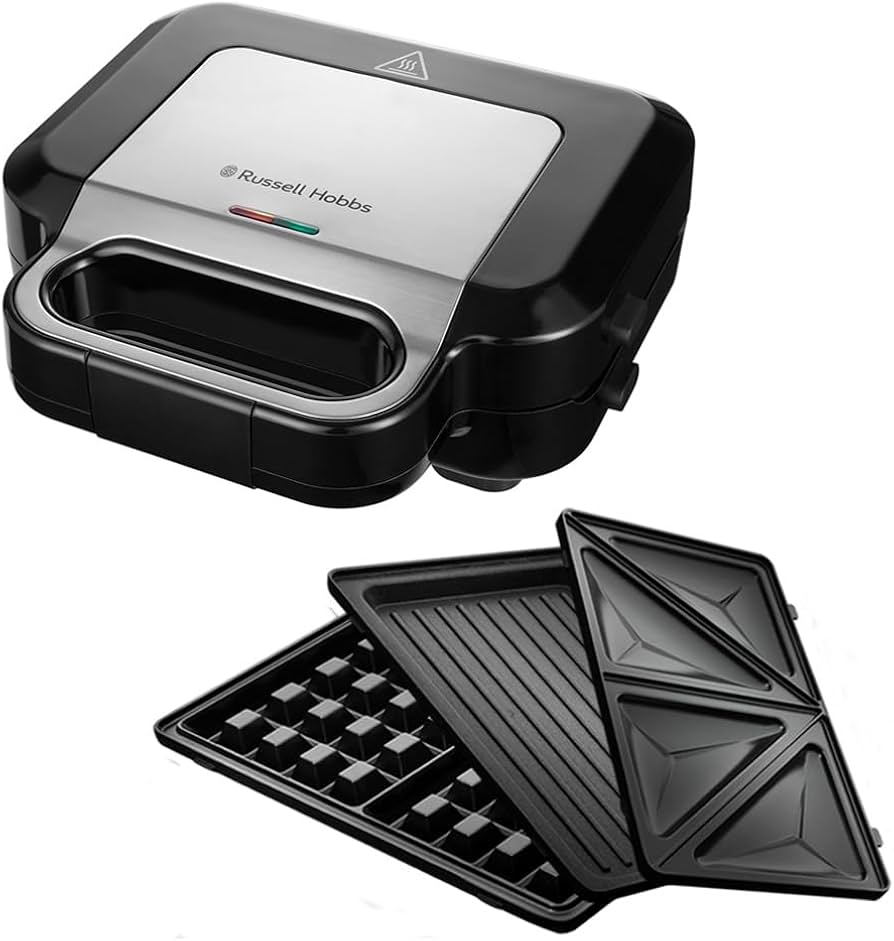 Russell Hobbs 26810 3-in-1 Sandwich/Waffle Maker & Panini Press - JJ ...